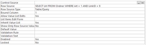 vba microsoft access list box is empty even though rowsource is