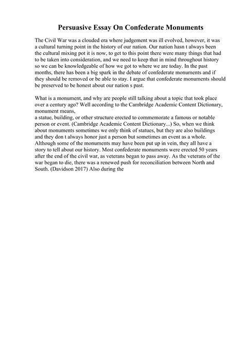 Argument Persuasive Essay Examples Pdf