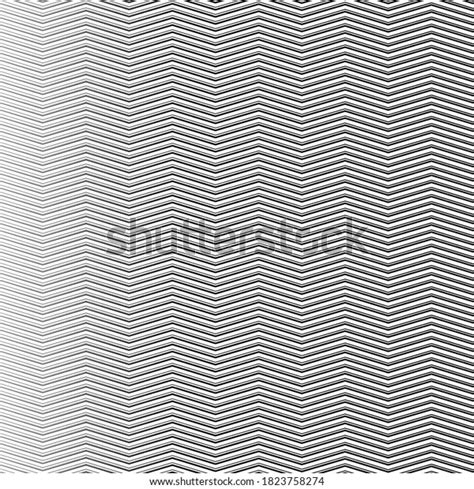 Halftone Zig Zag Pattern Isolated Vector Stock Vector Royalty Free