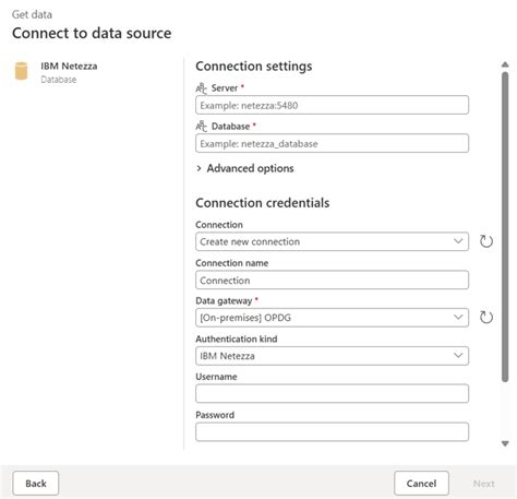 파워 쿼리 Netezza 데이터베이스 커넥터 Power Query Microsoft Learn
