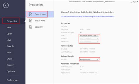How Do I Check And Change The Properties Of A PDF File