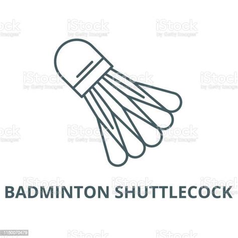 배드민턴 셔틀 콕 벡터 라인 아이콘 선형 개념 개요 기호 기호 개념에 대한 스톡 벡터 아트 및 기타 이미지 개념 건강한