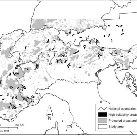 spatial overlap between protected areas national protected areas and