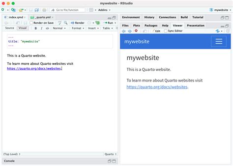 Creating A Website Quarto