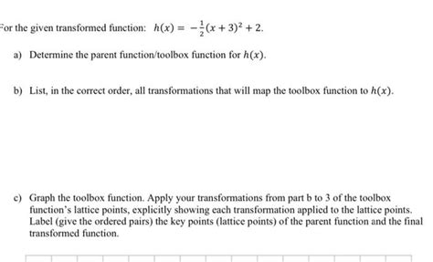 Solved Use The Graph Of G X That Is Given To Determine Chegg Com
