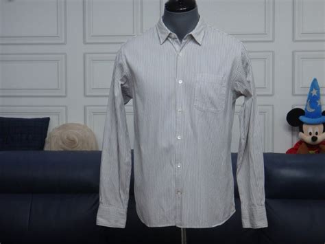 95호 Beams 남성 캐주얼 스트라이프 긴팔 면셔츠 헬로마켓