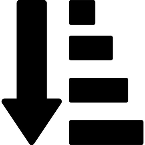 free icon sort descending