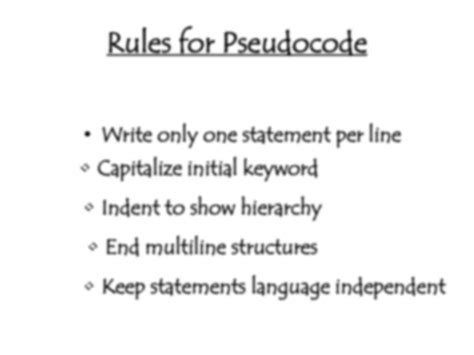 SOLUTION Pseudocode Basics Lecture Notes Studypool