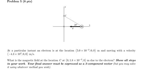 Solved Problem Pts At A Particular Instant An Chegg Com