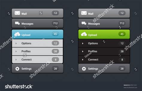 Web Navigation Menus Images Stock Photos Vectors Shutterstock