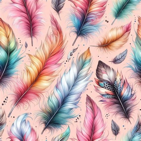 Premium Photo Cute Feather Illustration