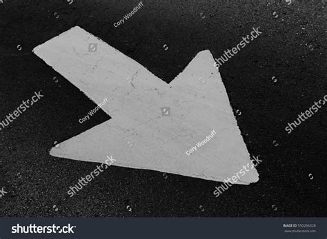 Pavement Directional Arrow Blacktop Stock Photo Shutterstock