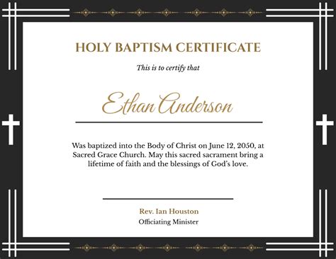 Free United Methodist Baptism Certificate Template To Edit Online