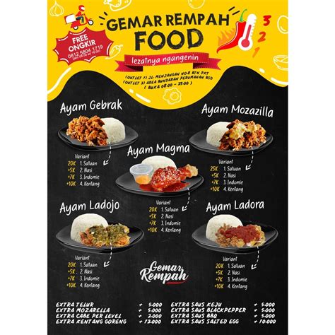 Detail Contoh Menu Makanan Koleksi Nomer