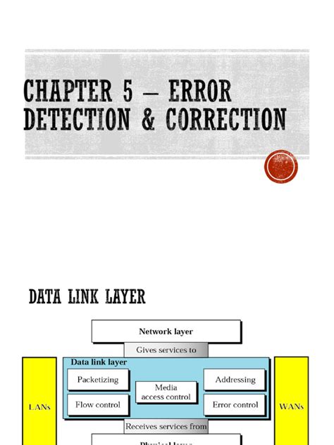 Chapter 5 Error Dection And Correction Pdf