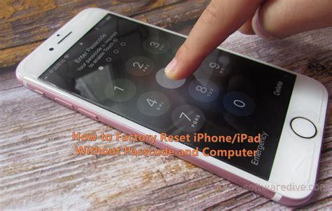 How To Factory Reset Ipad Without Passcode Or Computer