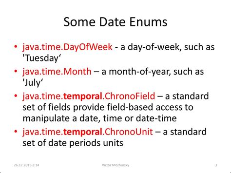 3 Essential Java Classes 3a Date And Time In Java Se8 презентация