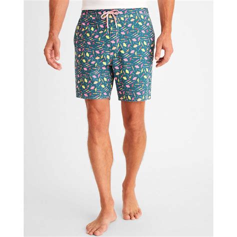 Johnnie O Half Elastic 7 Surf Mens Swim Shorts Buena Vista Beachtoblvd