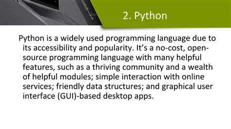Top 8 Programming Languages For Beginners To Learn In 2023pptx