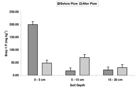 Bray 1 P Content Of Soil As Affected By Tillage And Soil Depth Download Scientific Diagram