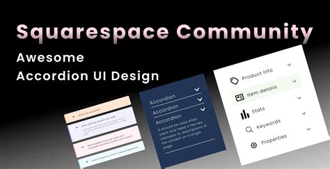 Squarespace Community Collapse And Accordion Collection Figma