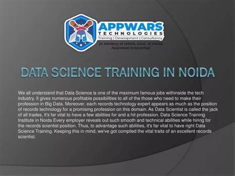 Ppt Data Science Training In Noida Powerpoint Presentation Free