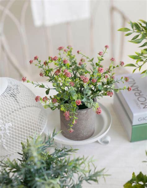 조화 홈카페 인테리어 생화같은 로즈마리 허브 다육이 테이블 미니 인조 조화 꽃 화분 로즈마리 오늘의집 쇼핑