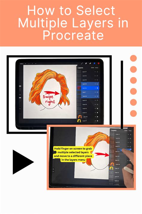 how to select multiple layers in procreate artsydee drawing