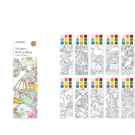 수채화 종이 낙서 그림 빈 낙서 책 세트 페인트 및 브러시 포켓 그리기 책 포함 색칠하기 책 장난감 회화 용품