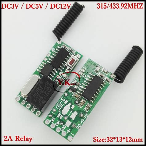 DC3V 3.3 V 3.7 V 4.2 V 5 V 12 V 2A Przekaźnik Mini Przełącznik Zdalnego ...