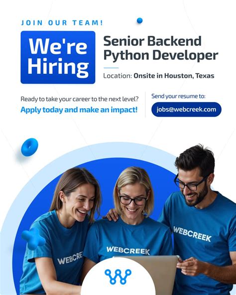 📣 Join Our Team Were Hiring Senior Python Developers 🧑‍💻 If Youre