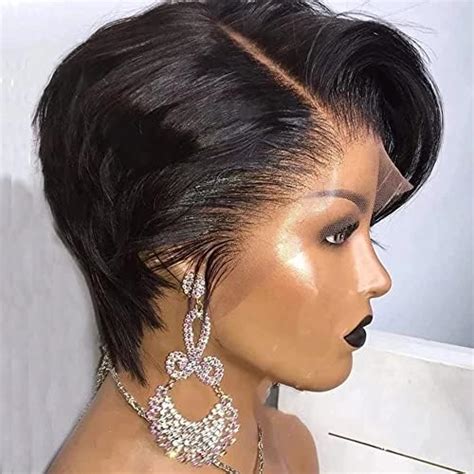 Short Pixie Wigs For Women Human Hair Pixie Cut Wig 13x4x1 Side Part Hd
