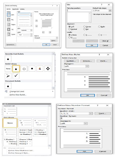 ms word dialog box pdf