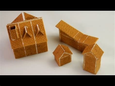 Assembling Graham Cracker Gingerbread Houses Youtube