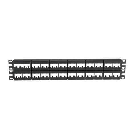 Panduit Mini Com Modular Faceplate Patch Panels Tablero De Conexiones Negro 2u 19 48 Puertos
