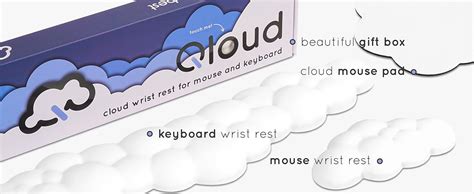 Amazon Com Create Ables Qloud Cloud Wrist Rest Keyboard Wrist Rest For Computer Keyboard Pad