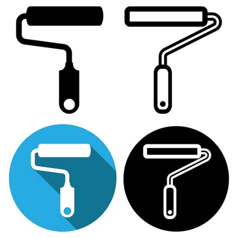 Premium Vector Roller Icon Vector Template Illustration Logo Design