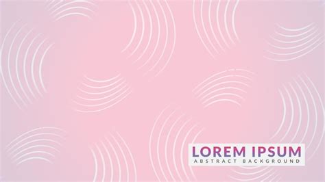 premium vector smooth curved line ornament on a pink color background