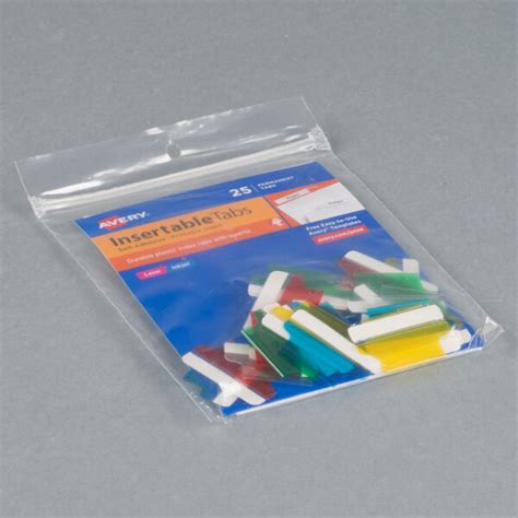 Avery Assorted Color Plastic Index Tabs With Printable Inserts Pack
