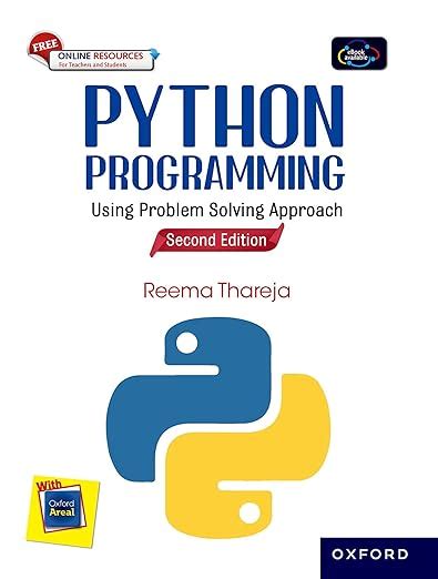Python Programming Thareja Reema 9789354973765 Books