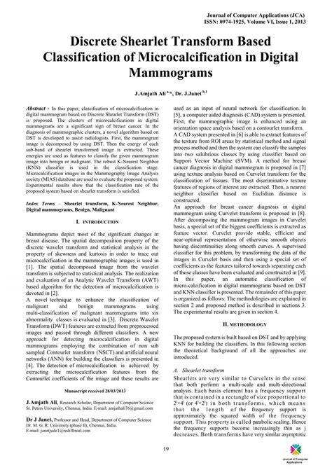 Discrete Shearlet Transform Based Classification Of