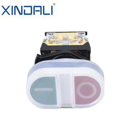 Xdl31 CB9325 Double Color Head Push Button Switch With Waterproof Cap Push Button And Push