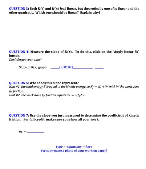 Solved QUESTION 3 Both K T And K X Look Linear But Chegg Com