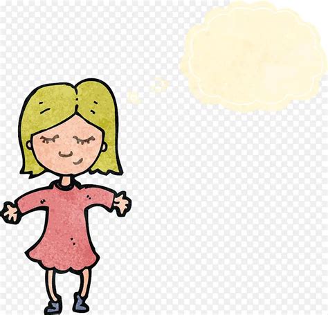 手绘闭眼微笑的女孩PNG图片素材下载 图片编号10001122 PNG素材网