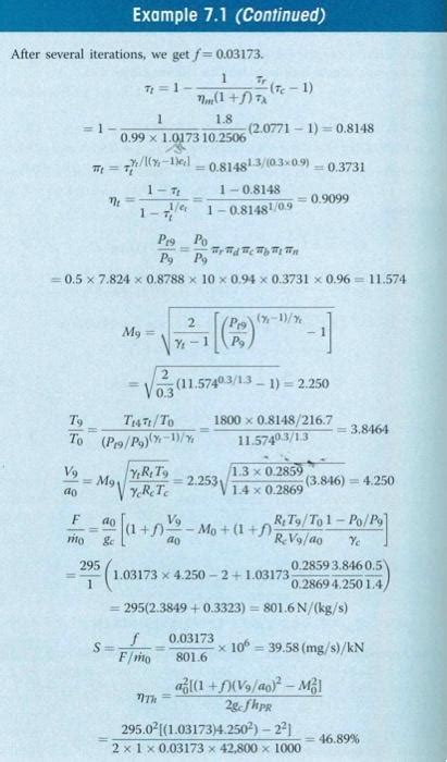 Solved 7 4 Calculate And Compare The Performance Of Turbojet Chegg
