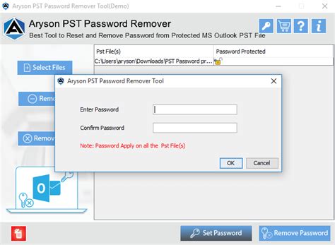 PST Password Remover Free Pro Outlook Password Recovery