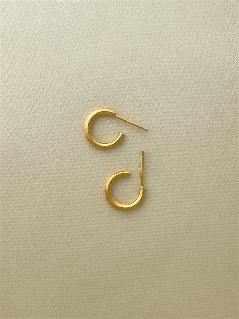 String Small Hoops In Gold Vermeil Sara Robertsson Jewellery