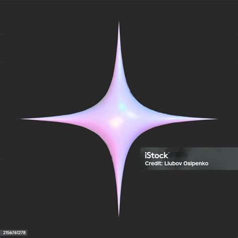 웹 디자인을 위한 사실적인 3d 별 홀로그램 Y2k 트렌디한 기하학적 요소 벡터 Y2k 일러스트 0명에 대한 스톡 벡터 아트 및 기타 이미지 Istock