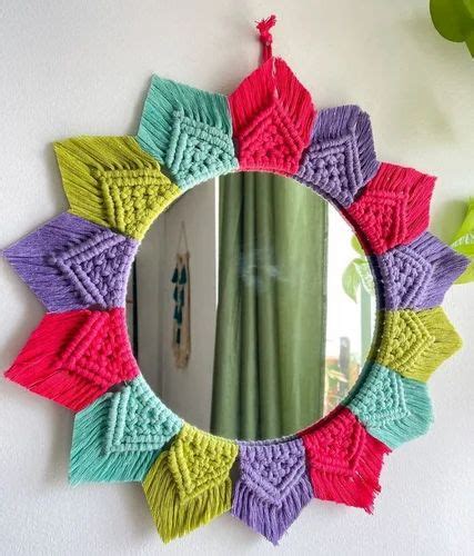 Macrame Mirrors Decorative Designer At Rs 470 Piece Macrame Mirrors