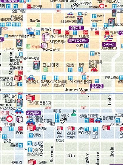 La 한인타운 지도